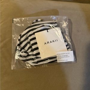 arakii | Swim | Arakii Strappy Top In Whiteblack | Poshmark